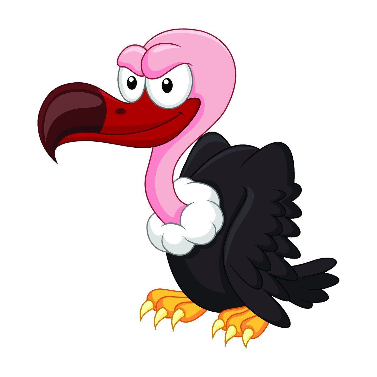 Aufkleber Geier wasserfest Sticker Familie Vogel lächeln Tier Aas Sch ...